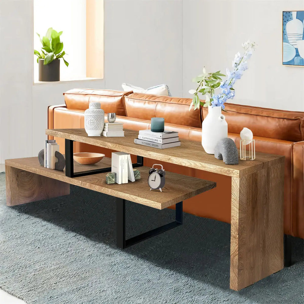 Multifunctional Extendable Rotating 107 Console Table