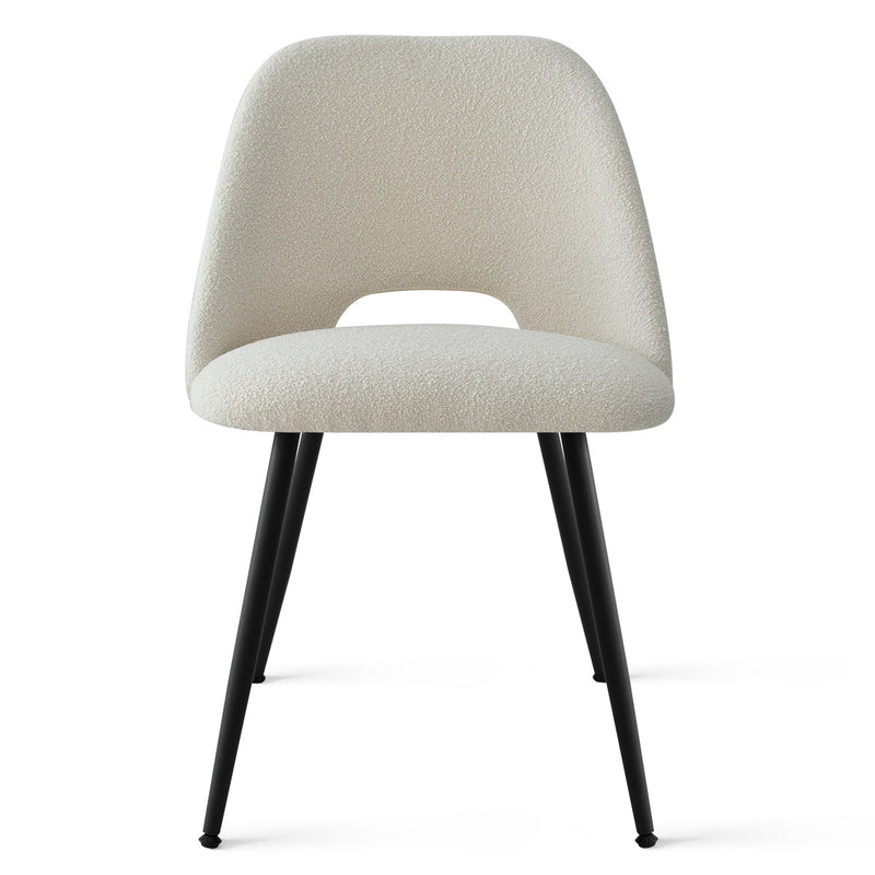 Edwin Upholstered Dining Chair Set of 4(Beige/Black/Gray)