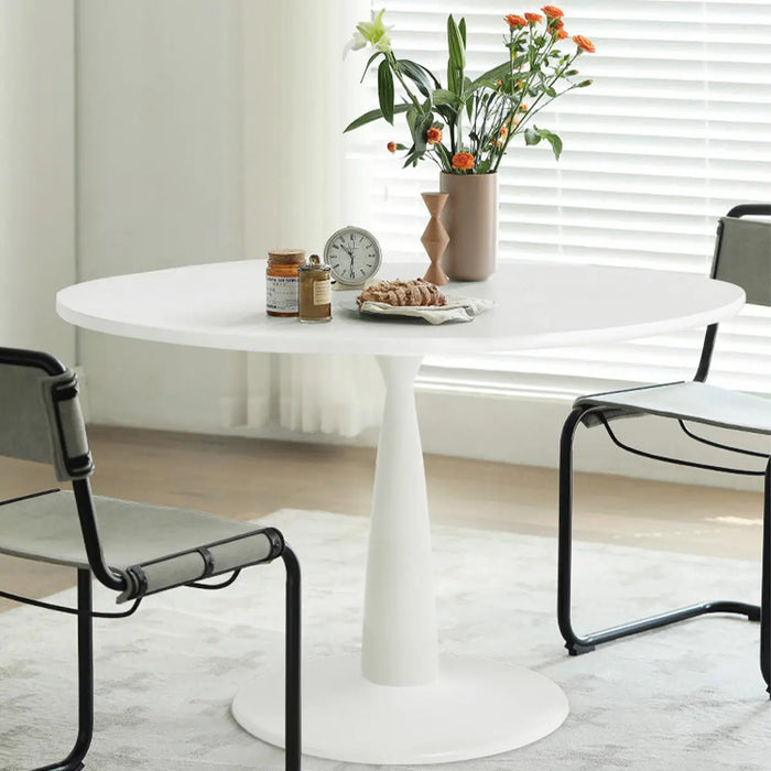 Haven Modern 35 White Round Dining Table