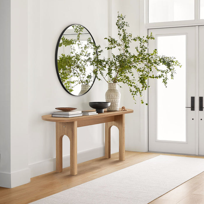 [Closeout-Only 129.99$]Roma 60" Modern Oval Console Table